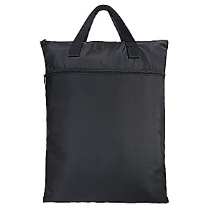 BeeGreen Black Laundry Bag for Traveling with Handles & Zipper Pockets Hanging Laundry Hamper Heavy Duty Collapsible Washable for Dirty Clothes College Dorm Gym Beach Pool Swimsuit