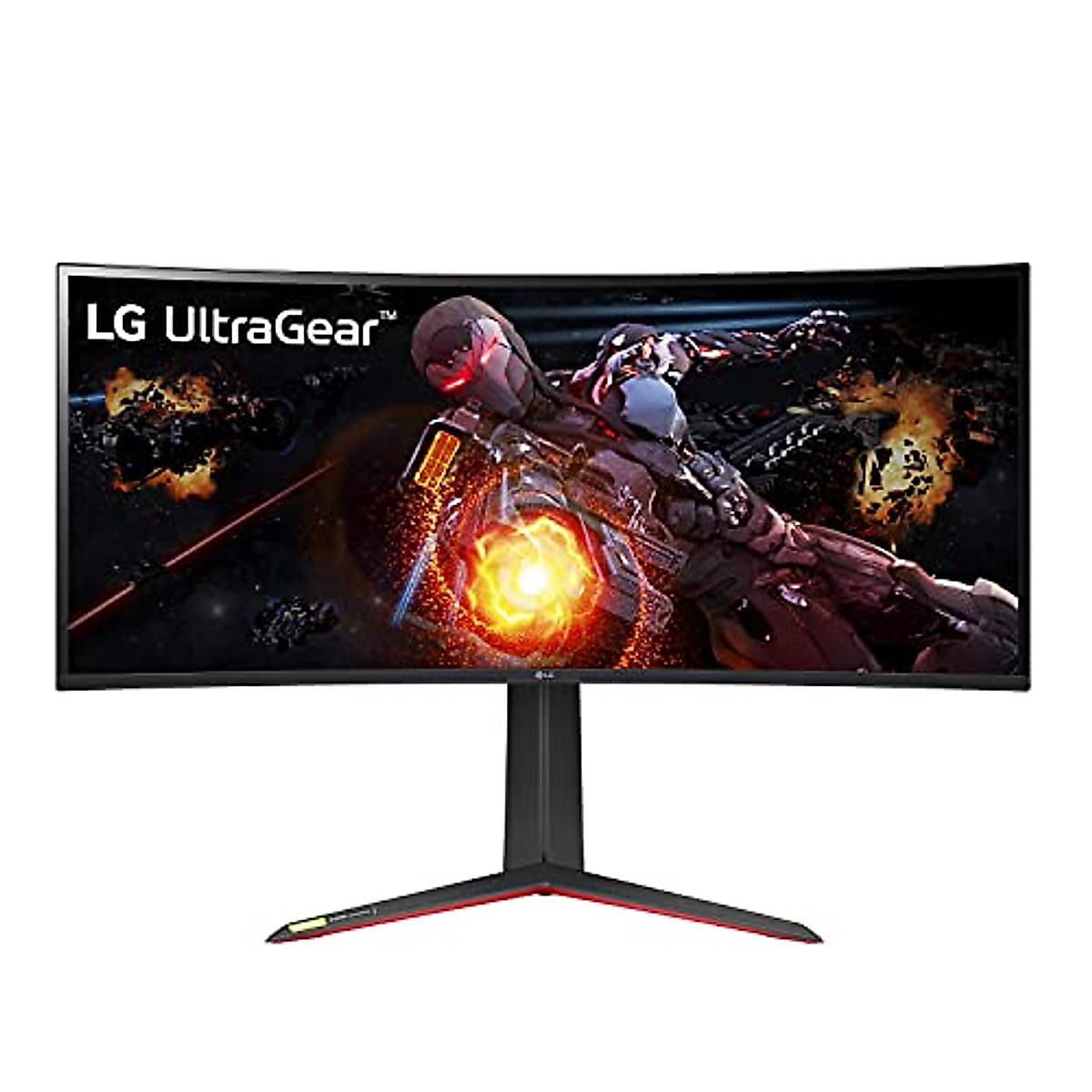 LG 34GP950G-B 34 Inch Ultragear QHD (3440 x 1440) Nano IPS Curved Gaming Monitor with 1ms Response Time and 144HZ Refresh Rate and NVIDIA G-SYNC Ultimate with Tilt/Height Adjustable Stand - Black