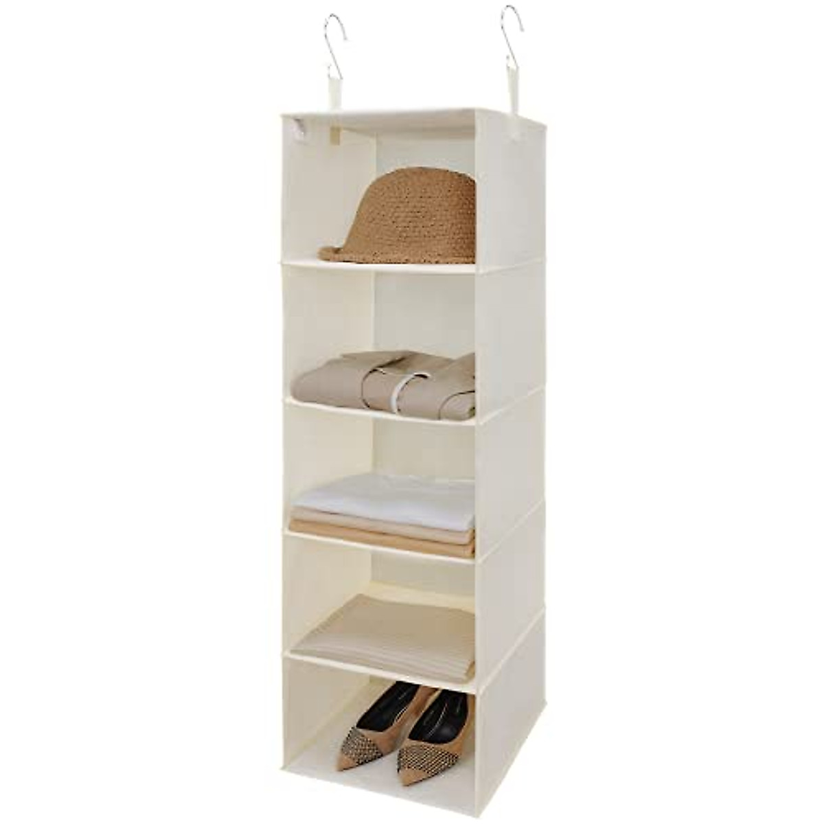 GRANNY SAYS Bundle of 1-Pack Shelf Organizer for Closet & 1-Pack Closet Hanging Storage Shelves