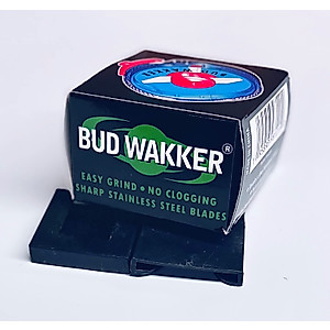 Bud Wakker Herb Grinder. Manually operated Herb and spice grinder with unique pull-cord design for fast easy grinding with no clogging. Grind herbs, soft spices, garnishes, medical herbs. (Green).