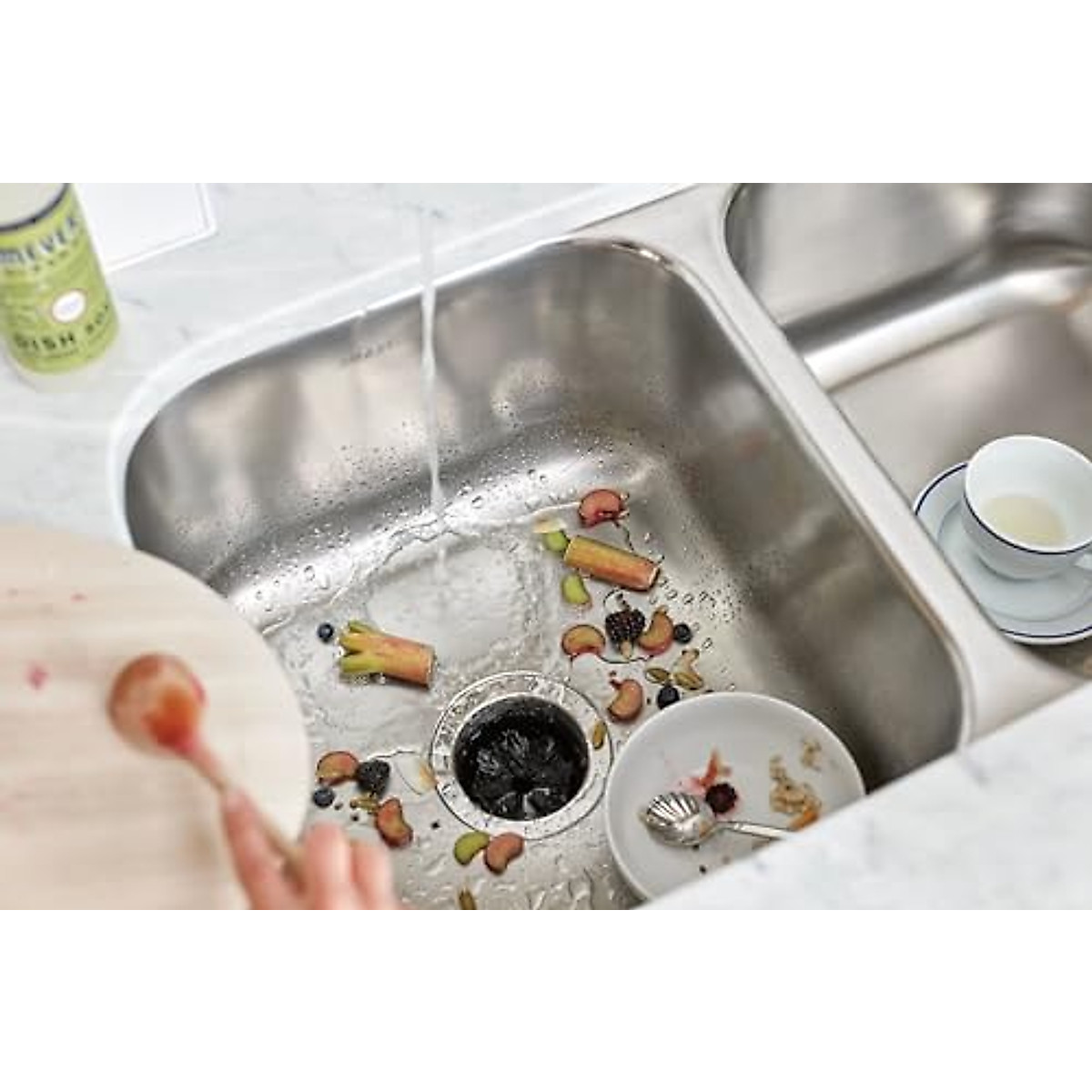 Moen GXP33C Lite Series PRO 1/3 HP Compact Continuous Feed Garbage Disposal for Kitchen Sink, Power Cord Included