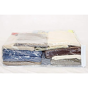 Clear Vinyl Zippered Storage Bags 20 x 23 x 6 Inch 10-Pack
