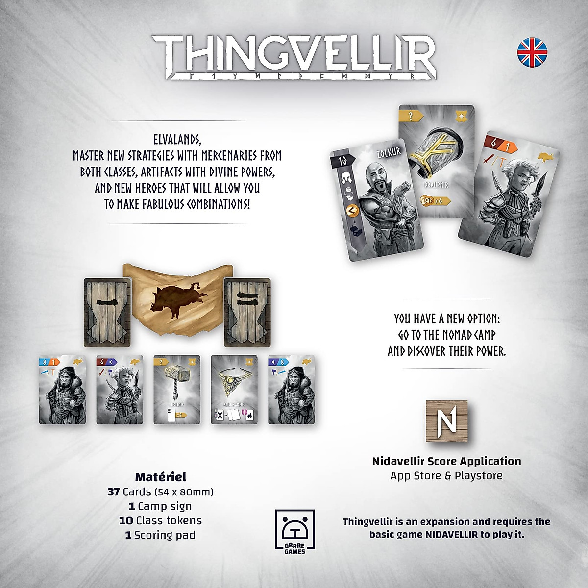 GRRRE GAMES Nidavellir: Thingvellir Expansion | Strategy Game for Teens and Adults | Ages 10+ | 2 to 5 Players | 45 Minutes
