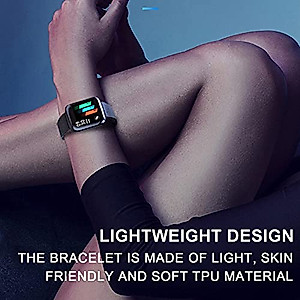 Smart Watch That Can Text and Call, 116S Heart Rate Watch Smart Wristband Waterproof Sports Watch for Men Women, Fitness Watch, Activity Trackers and Smartwatches for iPhone Android #D