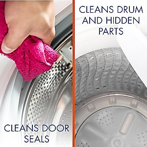 Glisten Washing Machine Cleaner, Helps Remove Odor, Buildup, and Limescale, Fresh Scent, 12 Ounce Bottle, 2-Pack