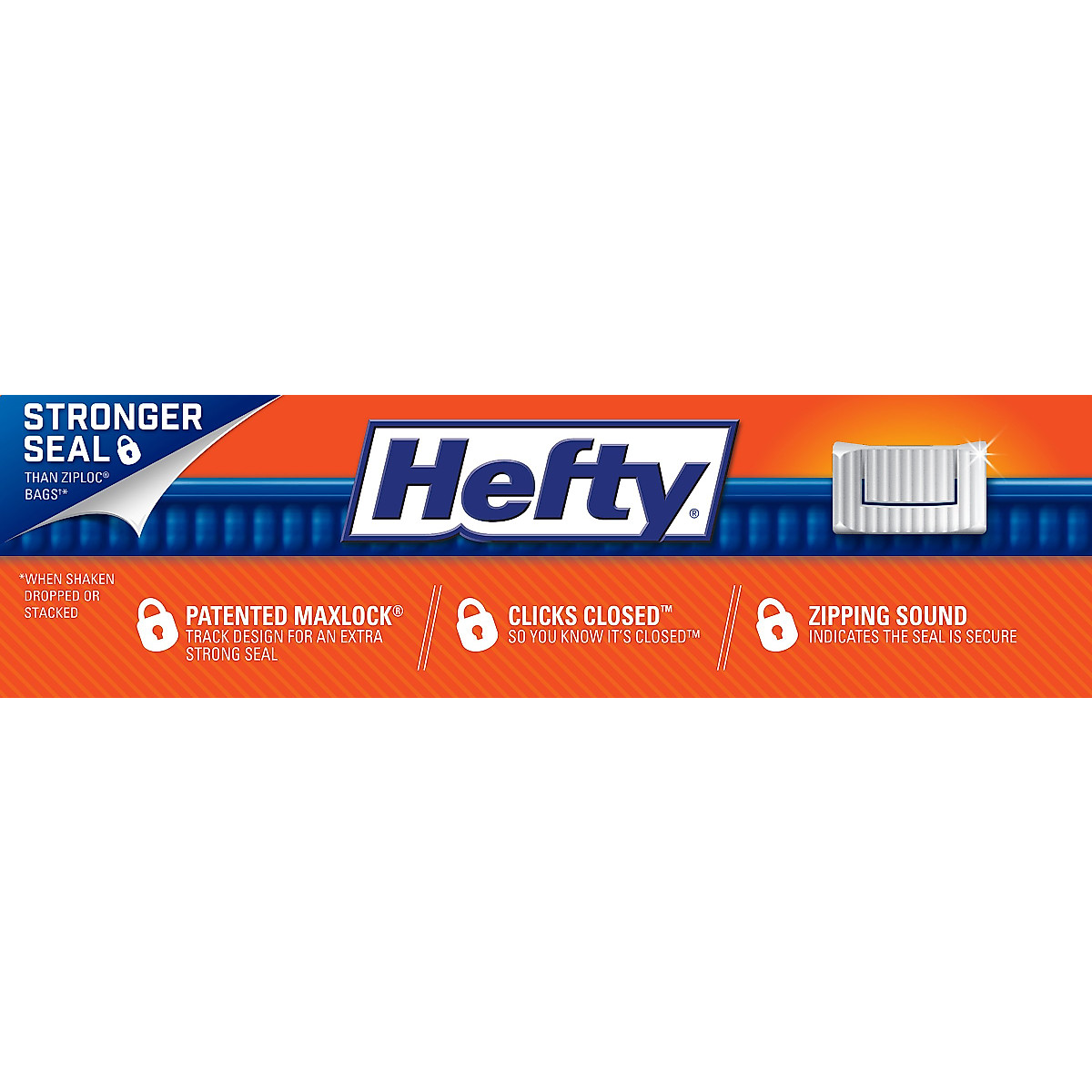 Hefty Slider Storage Bags, Gallon Size, 30 Count (Pack of 4), 120 Total
