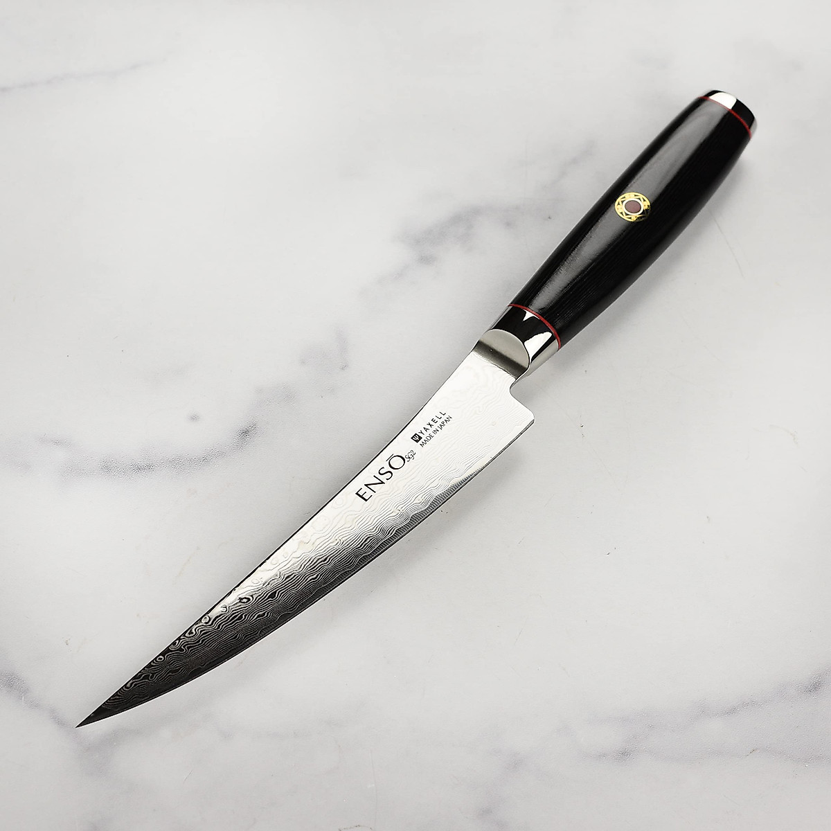 Enso SG2 6" Curved Boning Knife - Made in Japan - 101 Layer Stainless Damascus