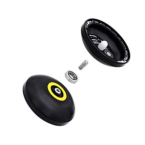 MAGICYOYO T7 Responsive Yoyo for Beginner, Professional Yoyo Aluminum Metal Yoyo for Kids, Alloy Trick Yoyo with Storage Bag, 12 Yoyo Strings - Black