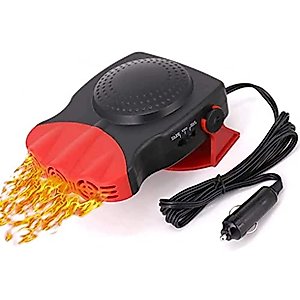 Car Heater 12V Fast Heating Defrost Defogger, That Plug into Cigarette Lighter Portable Automobile Heater Electronic Vehicle Heater Handheld Windscreen Fan 2 in 1 for All Cars