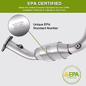 AUTOSAVER88 Catalytic Converter Compatible with Chevy Silverado GMC Sierra 1500 1999 2000 2001 2002 2003 2004 2005 2006 Tahoe Avalanche Suburban Yukon Cadillac Escalade 4.3L 4.8L 5.3L (EPA Compliant)