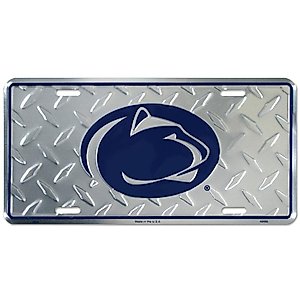 Penn State Diamond License Plate Tin Sign 6 x 12in