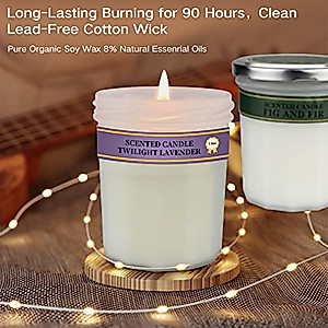 4 Pack Candles for Home Scented, Aromatherapy Candles Gift for Women, 30 oz 210 Hour Long Lasting Jar Candles, Soy Wax Candles Set for Birthday Mother's Thanksgiving Christmas Day Present