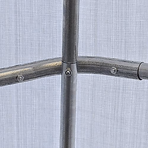 Outsunny 8'x6' Outdoor Storage Shelter with Rollup & Zipper Door, Heavy Duty Carport Shed for Motorcycle Garden Storage, Grey