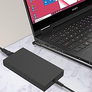 200W AC Adapter Laptop Charger Compatible with HP OMEN Pavilion Gaming 15 17 Envy 15 2020 TPN-DA10 L00818-850 TPN-LA21 L73385-001 ADP-200HB B OMEN 15 15t 17 17t Power Supply Cord