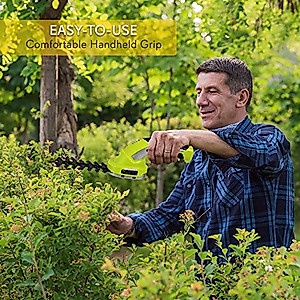 SereneLife PSLTLL1812 Cordless Handheld Shears-Electrical Hand Held Hedge Trimmer Weed Or Grass Clippers with 3.6V Rechargeable Battery, Metal Blades, for Lawn Yd Gardening Use, Yellow