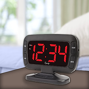 La Crosse Technology Equity 30016 Large 1.8 Inch Tilt LED Alarm Clock