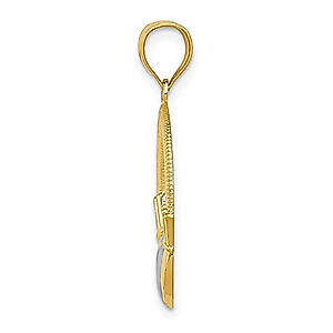 14k Yellow Gold Claddagh Necklace Charm Pendant Good Luck Italian Horn Celtic Fine Jewelry For Women Gifts For Her