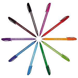 Paper Mate InkJoy 100ST Ballpoint Pen | Medium Point (1.0mm) | Violet | 12 Count