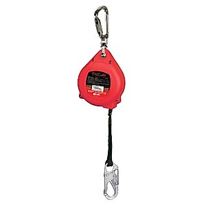 Miller by Honeywell Falcon 50-Foot Self-Retracting Stainless Steel Wire Lifeline with Swivel/Carabiner & Swivel/Snap Hook (MP50SS-Z7/50FT)