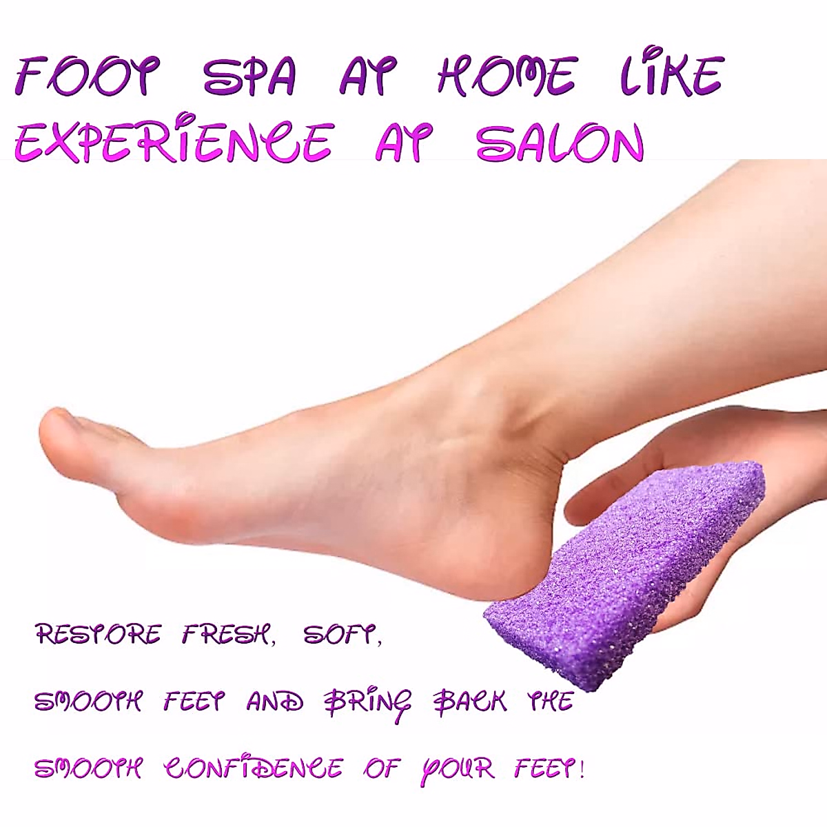 70 PCS Pedicure Exfoliator Kit Set 40 PCS Disposable Pedicure Pumice Stone for Foot Care Sponge Scrubber Callus Purple Coarse Dead Skin Remover 30 PCS Pedicure Nail Files (Pack of 70)