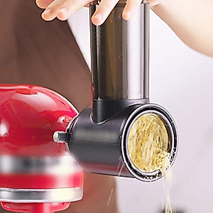 Slicer Shredder Attachments for KitchenAid Stand Mixer Cheese Grater Attachment for KitchenAid, Slicer Accessories with 3 Blades by InnoMoon