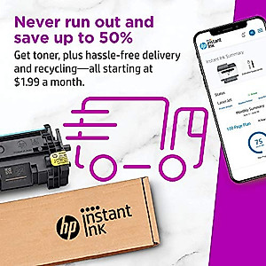 HP LaserJet MFP M234sdw Wireless Monochrome All-in-One Printer with built-in Ethernet & fast 2-sided printing, Instant Ink ready (6GX01F) (Renewed)