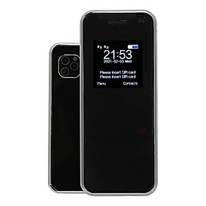 Diydeg Kids Cell Phone, Dual Card Dual Standby Easy to Use Simple Mobile Phone, Portable Mini Smartphone with 32MB & 32MB, 2600mAh Battery, Bluetooth & Speed ​​Dialing for Kids, Students(Black)