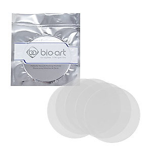 JMU Dental Vacuum Forming Sheets Hard 0.75mm, PET-G Dental Lab Splint Thermoforming Materials Round φ134mm (5 Sheets)