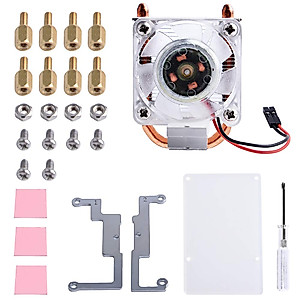 GeeekPi ICE Tower Cooler for Raspberry Pi, Cooling Fan for Raspberry Pi, RGB Cooling Fan with Heatsink for Raspberry Pi 4 Model B & Raspberry Pi 3B+ & Raspberry Pi 3 Model B