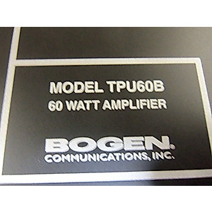 Bogen Communications TPU60B - Telephone Paging Amplifier (60W)