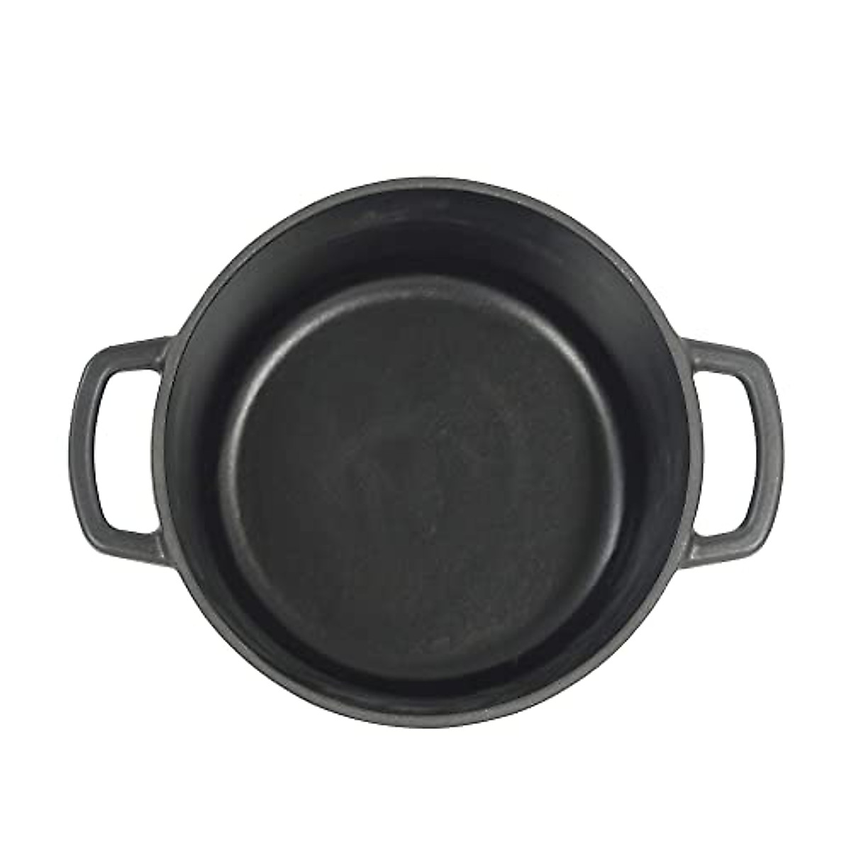 Kela Calido Round Casserole Dish 4 Litres Cast Iron Black