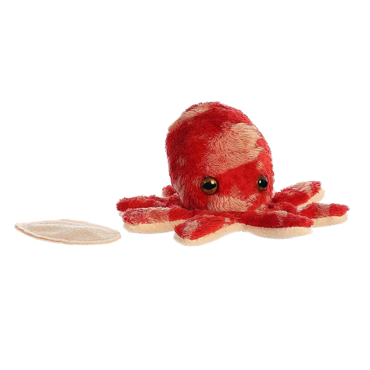 Aurora® Adorable Shoulderkins™ Alex Octopus™ Stuffed Animal - On-The-Go Fun - Interactive Play - Red 5 Inches