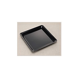 EMI Yoshi Koyal Square Trays, 14 by 14-Inch, Black, Set of 25