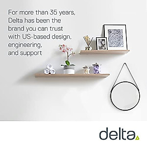 Delta Cycle & Home Wall Mounted Modern Floating Shelves, 2-Pack, Aveiro Oak - 24" Depth, 8" Length, 5" Thick, Holds Up to 33lbs - Durable Shelf with Invisible Bracket for Easy Installation