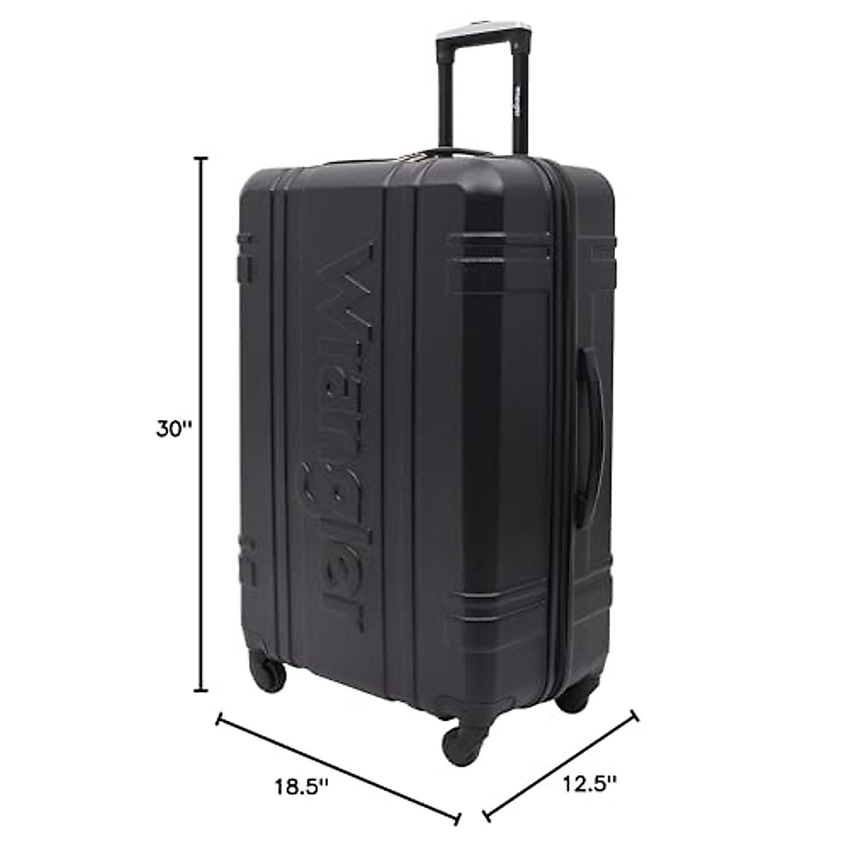 Wrangler Venture Luggage and Travel, Black, 7-Piece Set