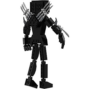 ICEBRICKS Skibidi Toilet TV Man Building Set, Big TV-Man Action Figure Toy,Giant TV Men Building Blocks, Anime Role Play Skibidi Toilet Action Figure, Fun Cartoon Toy for Kids and Fans (165Pcs)