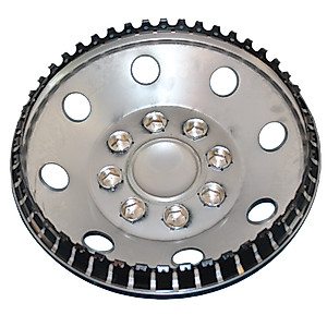 IWC 4 Pc Set 16" 8 Lug RV Stainless Steel Hub Cap Steel Wheel Rim Covers