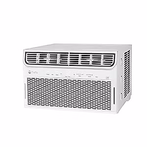 GE Profile Inverter Window Air Conditioner 12,000 BTU, WiFi Enabled, Ultra Quiet, Energy Efficient for Large Rooms, Easy Installation with Included Kit, 12K Window AC Unit, Energy Star, White