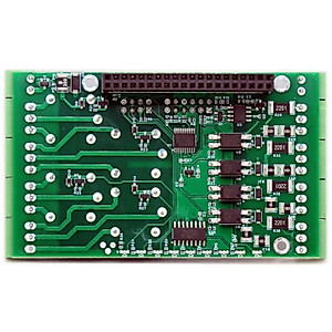 Sequent Microsystems Four Relays Four HV Inputs 8-Layer Stackable HAT for Raspberry Pi +5V