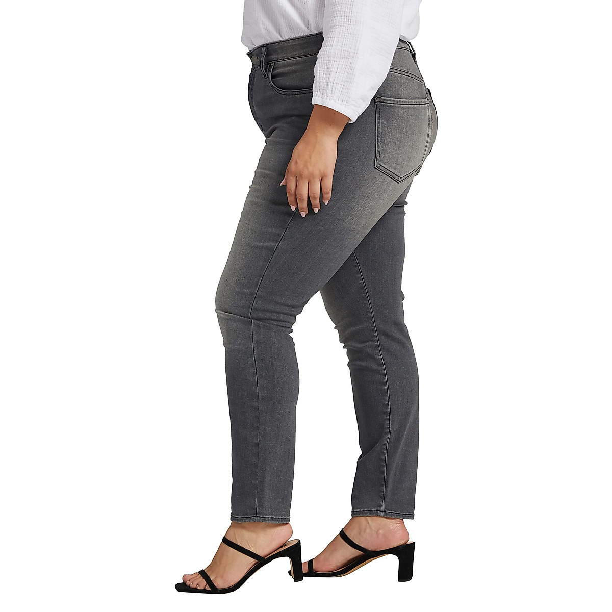 JAG Jeans Women's Size Viola High Rise Skinny Jeans, Columbia Grey, 22 Plus