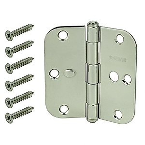 Everbilt 3-1/2 in. Stainless Steel 5/8 in. Radius Security Door Hinge