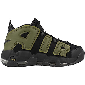 Nike mens Air More Uptempo 96 Basketball Trainers Cj6129 Shoes, Black/Rough Green-pilgrim-blac, 8