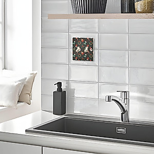 FJDENG Christmas Santa Claus Light Switch Cover,PC Decorative Double Toggle Switch Plate Covers Standard Size 1 Gang,4.56 x4.48 Inch