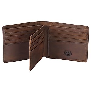 Stealth Mode Leather Bifold Wallet for Men With ID Window and RFID Blocking