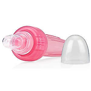 Nuby EZ Squee-Z Silicone Self Feeding Baby Food Dispenser, 1 Count (Pack of 1) - Aqua/Pink/Green, Colors May Vary