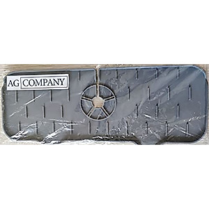 1 Pcs Grey Silicone Faucet Handle Drip Catcher Tray - Drip Catcher for Sink Faucet – Kitchen Faucet Drip Mat - Sink Faucet Splash Guard - Faucet Pad - Counter Faucet Mat - Silicone Sink Protector !