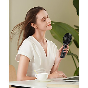 SWEETFULL Handheld Fan, Portable Fan, 5000mAh Rechargeable Battery, 6 Speed Wind, LED Display, Personal Mini Travel Fan with Backup Power, Hand Held Fan USB Foldable Electric Fan for Women Girl