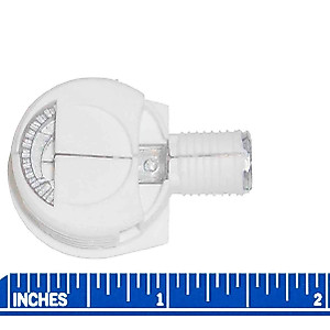 White Quickloc Flanged Fasteners for Face 25mm Boring Furniture Connectors (Set of 8) Sauder Titus