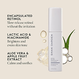 SHANI DARDEN SKINCARE Retinol Reform Anti-Aging Serum, Resurfacing Retinol Serum for Face and Neck, Helps with Fine Lines and Wrinkles, 1.01 fl oz