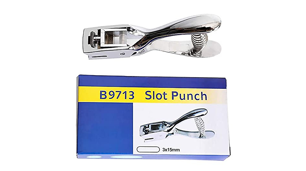 Slot Punch Badge Hole Punch Plier Tool for PVC ID Cards